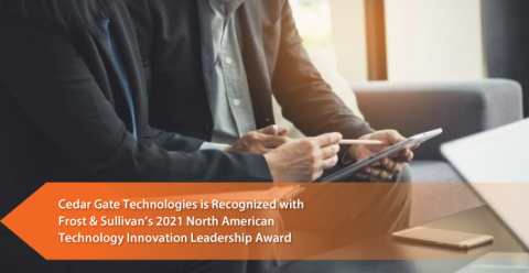 Cedar Gate Technologies Applauded by Frost & Sullivan