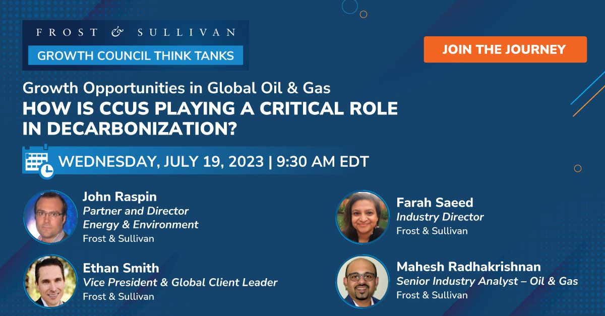How is CCUS Playing a Critical Role in Decarbonization? - Frost & Sullivan